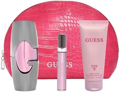 Guess Pink Edp 75 ml + 15 ml + body lotion 100 + Pouch gift set price ...