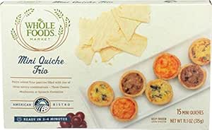 Whole Foods Market, Mini Quiche Trio, 15 ct, (Frozen): Amazon.com ...