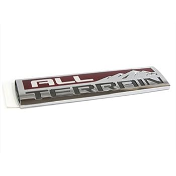Amazon.com: 08-13 GMC Sierra All Terrain Fender Emblem Badge Red Chrome ...