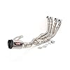 Slip on for BMW S1000R 2021-2023, S1000RR 2019-2023 Exhaust System Front Link Pipe Header Escape ...