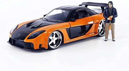 Fast & Furious 1:24 1995 Mazda RX-7 Widebody Die-cast Car w/Han's 2.75 Die-cast Figure, Toys for ...