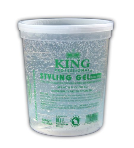 King Professional Styling Gel Maximum Strength Clear 32 Oz By ...