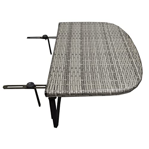 Oakland Living 52 GY Grey Indoor and Outdoor Foldable Wicker Metal ...