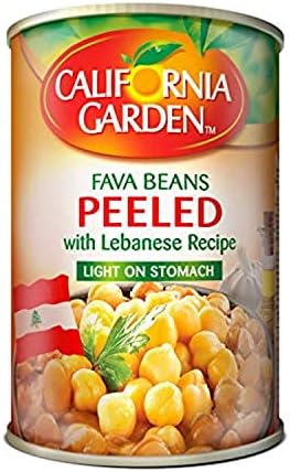 California Garden Canned Peeled Fava Beans Lebanese Recipe 450g price ...