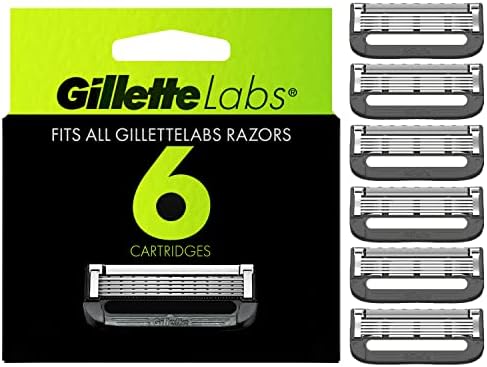 Gillette Mens Razor Blade Refills with Exfoliating Bar by GilletteLabs ...