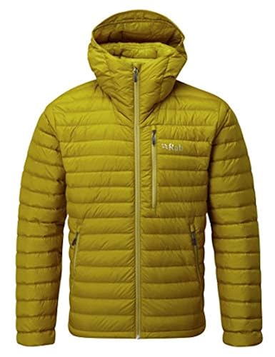 Rab Men's Microlight Alpine 700-Fill Down Hooded Puffer Jacket for ...