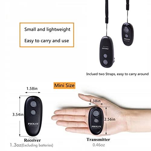 PHOLSY Wireless Shutter Release Camera Remote Compatible with Nikon Z5 Z8 Z9 Z7ii Z6 Z6ii D750 ...