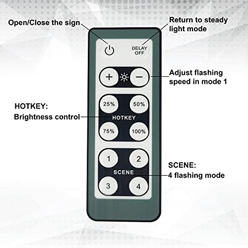 Open Sign for Business, 16x9 inch LED Open Sign, 4 Lighting Modes ...