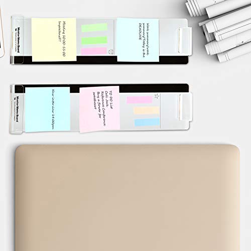 4 Pieces Computer Monitor Message Board Monitor Memo Board with 2 Packs ...
