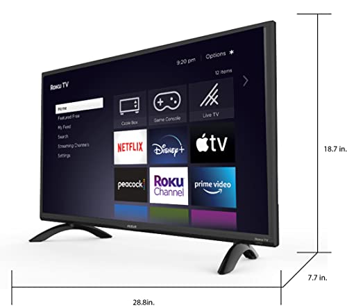 RCA 32-inch Flat Screen 720p Roku Smart LED TV - RTR3261, 2021 Model ...