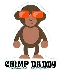 Amazon.com: Chimp Daddy Monkey - Sticker / Decal - Evilkid Productions ...