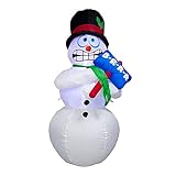 Animated Inflatable Shivering Snowman