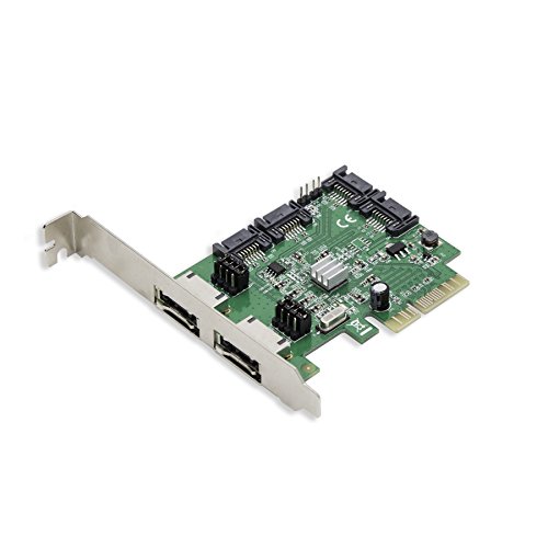 Syba SD-PEX40054 4 Port SATA III Raid Hyper Duo PCIe 2.0 x 2 Card in ...