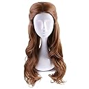 Amazon.com: Deifor Long Brown Wavy Synthetic Hair with Braid Updo Buns ...