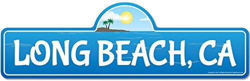 Amazon.com: Long, CA California Beach Street Sign | Indoor/Outdoor ...