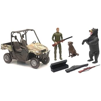 Amazon.com: New Ray Wildlife Hunter Playset - Deer and Moose with Tree ...