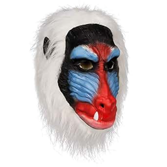 Amazon.com: molezu Madagascar Baboon Mask, The Lion King Rafiki Costume ...