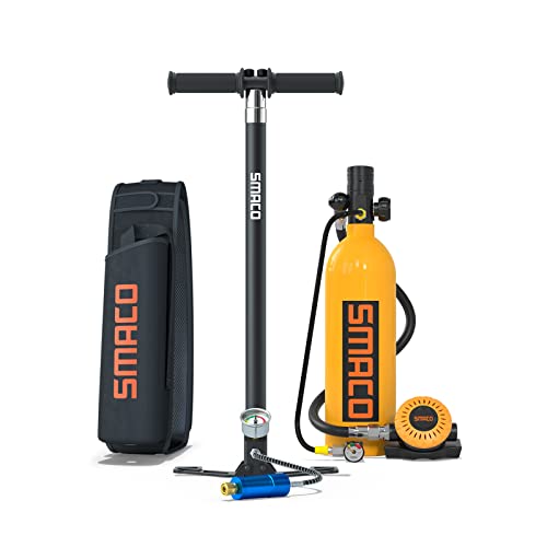 SMACO Scuba Tank Diving Gear for Diver 1L Mini Scuba Tank with 15-20 ...