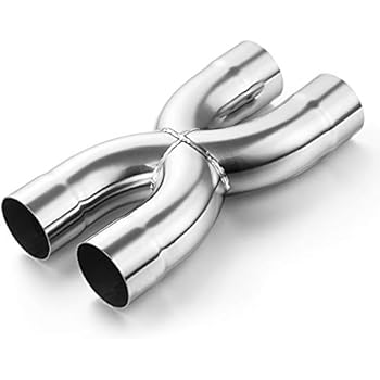 Amazon.com: LCGP Universal 2.5" In/Out Crossover X Pipe 12" Length ...