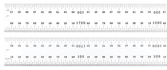 Starrett C635-1800MM Heavy Spring Tempered Steel Rule With Millimeter ...