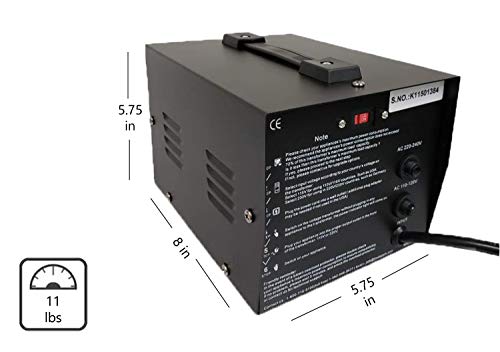 Instapark ITU-1000 Series Heavy-Duty AC 110/220V Step Up/Down Voltage ...
