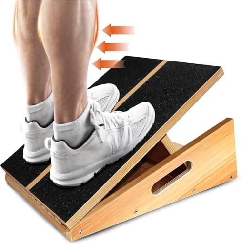 FC22 Professional Incline Board, Wooden Slant board calf stretching ...