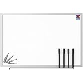 Pizarrón Blanco 60 X 40 CM,Doble Cara,Marco de Aluminio,Pizarra de ...