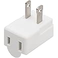 Amazon.com: Polarized 2-Prong L Type Adapter, Vertical Right Angled Down Angle AC Adapter, NEMA ...