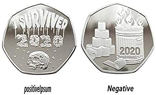 Buy 2 Pcs I Survived 2020 Lucky Coin Survivor Commemorative Coins,Gold ...