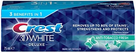 Crest 3D White Deluxe Anti-Tobacco Fresh Whitening Toothpaste price in ...