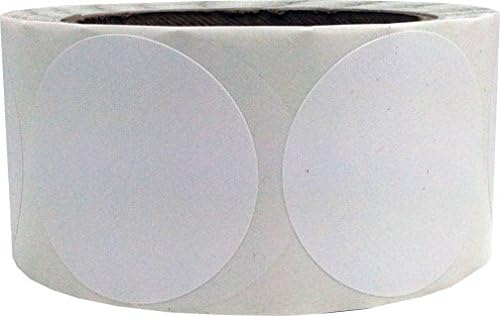 White Circle Stickers, 51 mm 2 Inch Dot Labels 500 Pack – BigaMart