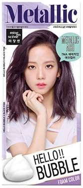 Easy Hair Coloring, mise en scene Hello Bubble Foam Color Ash Lavender ...