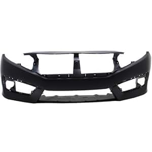 Amazon.com: Front Bumper Cover Compatible with HONDA CIVIC 2016-2018 ...