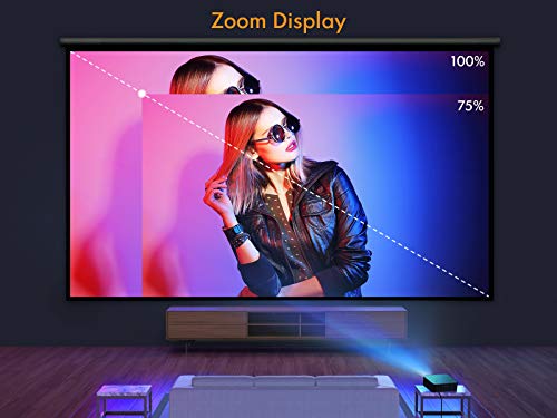 Projector, APEMAN Native 1920x1080P HD Portable Projector, Support 4K ...