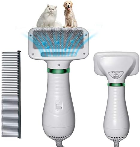 Dog Hair Dryer Brush - Dog Dryer 2021 Newest 2-In-1function with Dryer ...