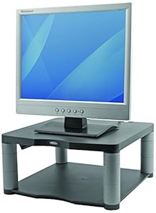 Fellowes Premium Adjustable Monitor Riser - Graphite: Amazon.co.uk ...