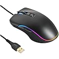 onn. 100027827 RGB Wired Adjustable DPI Gaming Mouse with LED Lighting ...