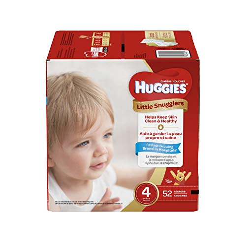 HUGGIES Little Snugglers Baby Diapers, Size 4, 52 ct | Pricepulse