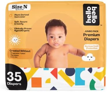Hello Bello Baby Diapers - Size Newborn - Building Blocks - Pack of 35 ...