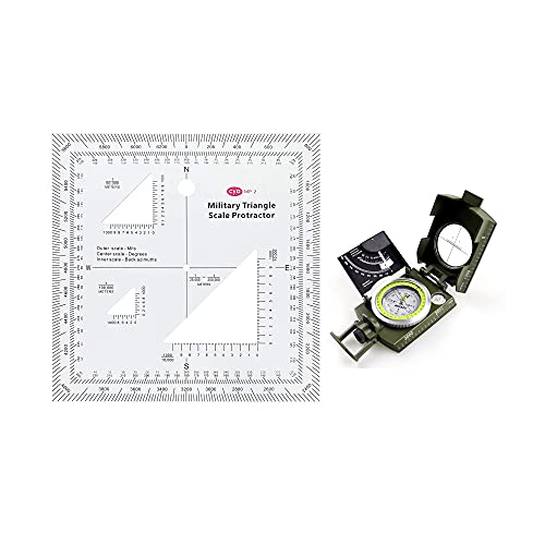 GOTICAL Military UTM/MGRS Coordinate Scale Map Reading and Land Navigation Topographical Map ...