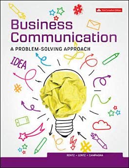 Business Communication: A Problem Solving Approach (Canadian Edition ...