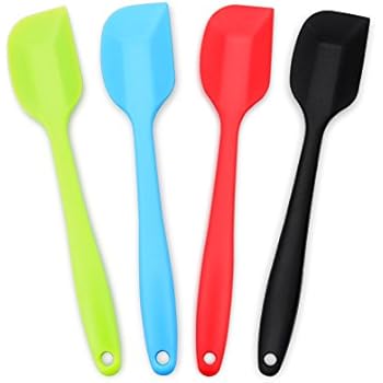 Amazon.com: 4-Piece Silicone Spatula, Heat-Resistant Non-stick Rubber ...