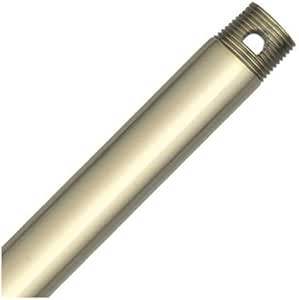 Hunter 22713 12-Inch Downrod, Hunter Bright Brass Finish - Ceiling Fan ...