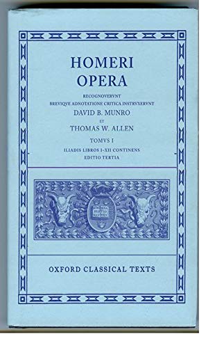Amazon.com: Homeri: Opera - Tomvs 1, Iliadis Libros I - XII Continens ...