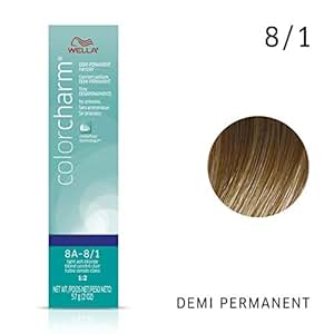 Wella Light Ash Blonde Demi Permanent Hair Color 8A-8/1 Light Ash ...