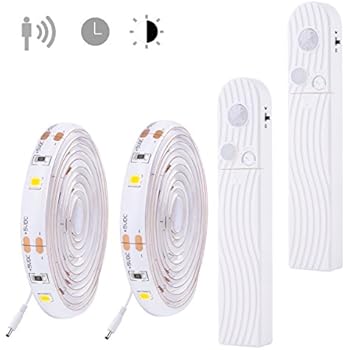 AIBOO AAA Battery Powered LED Strip Motion Sensor Strip Light ...