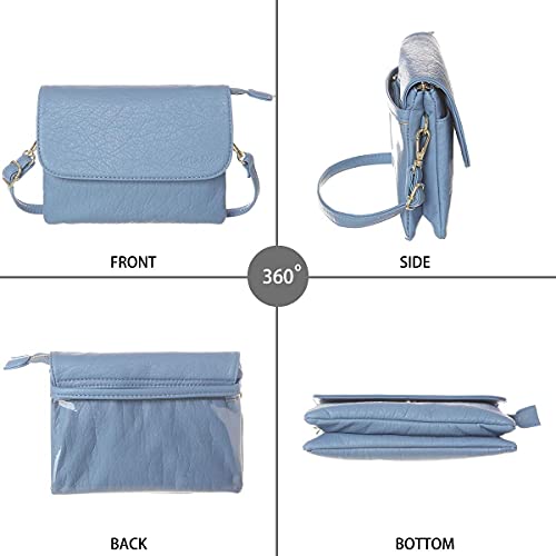 MINICAT INICAT Small Crossbody Purse Built in Wallet Crossbody Bags ...