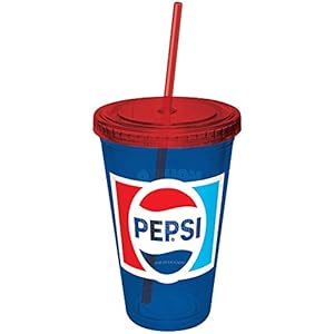 Amazon.com: ICUP Pepsi - Have a Pepsi Day Cup with Red Lid and Straw ...