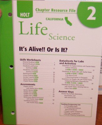Amazon.com: Crf Ch #2 Holt California Sci 2007 Life (Holt Science ...