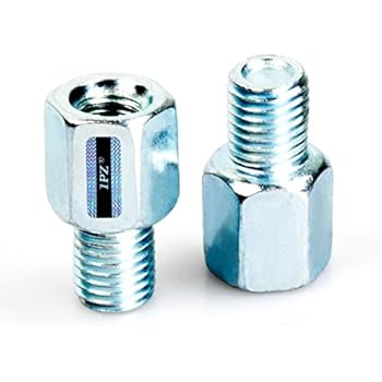 Amazon.com: Emgo Universal Mirror Adapters - 10mm Male to 8mm Female ...